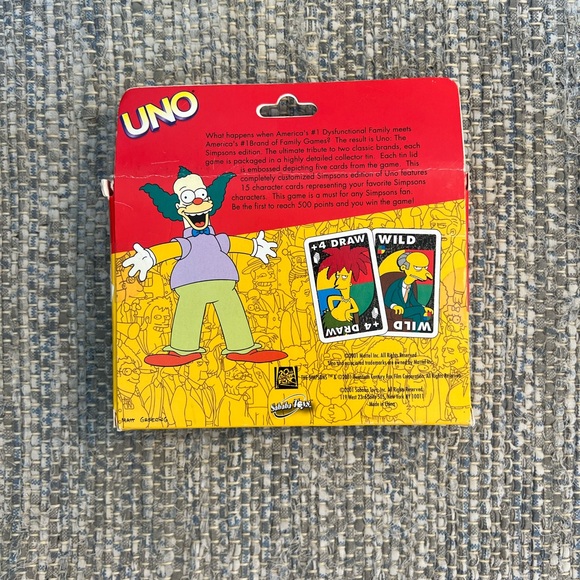 Simpsons | Games | The Simpsons Deluxe Collector Tin Uno Card Game ...